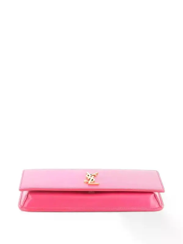 Saint Laurent Classic Monogram Phone Holder Shoulder Bag Leather Crossbody Bag - Pink