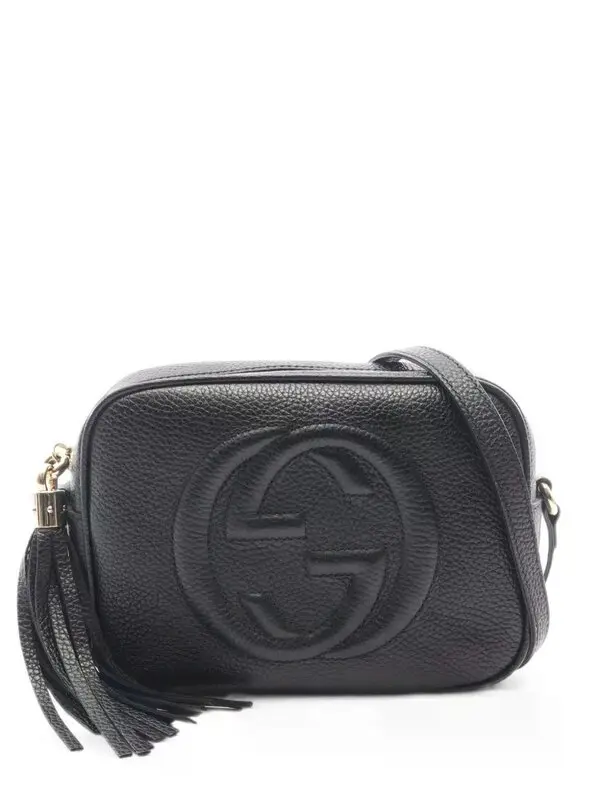Gucci 2010s Soho Interlocking G Shoulder Bag - Black