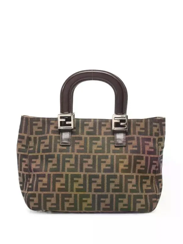 Fendi 2010s Zucca Tote Bag - Brown