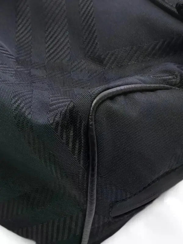 Burberry 2010s Check Jacquard Messenger Bag
