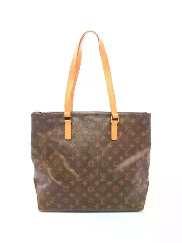 LOUIS VUITTON Monogram Canvas Cabas Mezzo Tote Bag - Brown