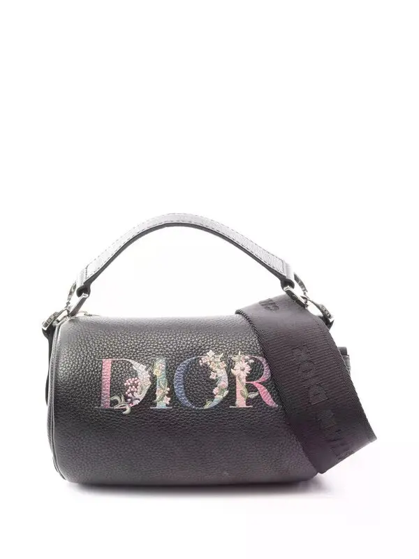 Dior 2000-2026 Mini Leather Roller Bag Satchel - Black