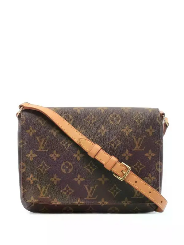 LOUIS VUITTON Monogram Musette Tango Cross Body Bag - Brown