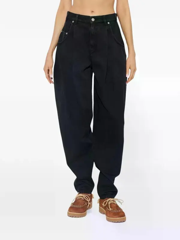 Moschino Pleated Tapered Jeans