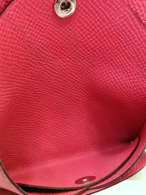 Hermès 2023 Epsom Calvi Duo Card Holder