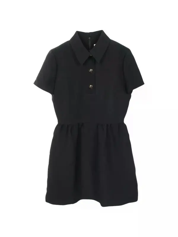 Dior Button-detail Mini Dress - Black