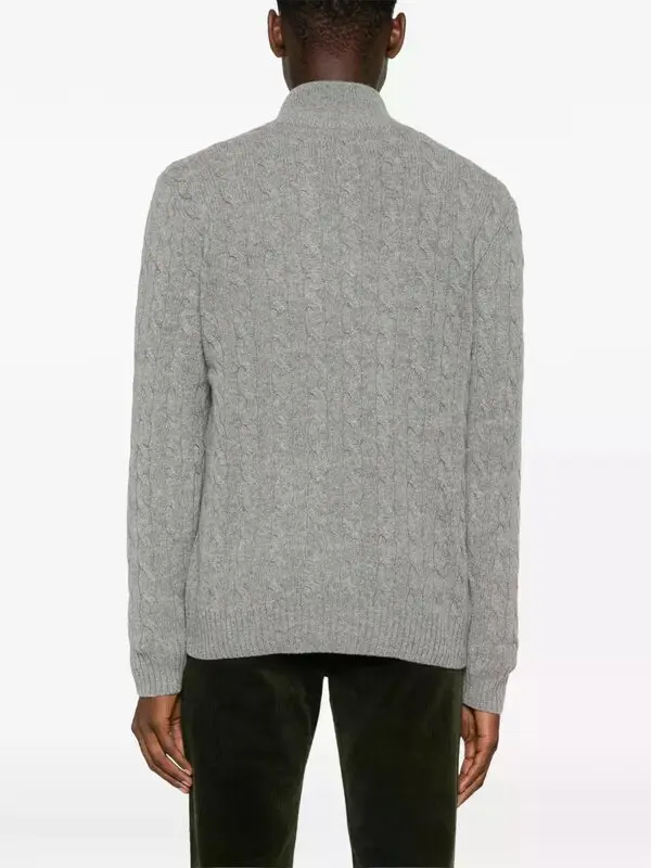 Polo Ralph Lauren Cable-knit Cotton Quarter-zip Jumper