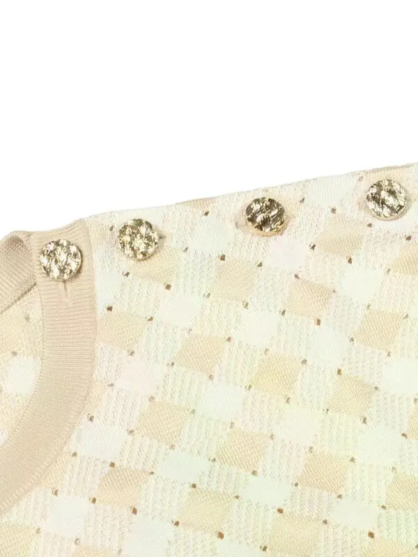 LOUIS VUITTON 2010s Gingham-pattern Sweater