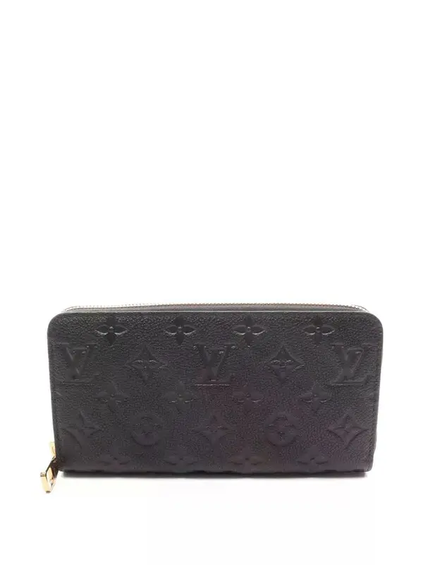 LOUIS VUITTON Zippy Leather Wallet - Black