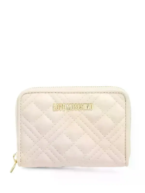 Moschino Quilted Logo-lettering Wallet