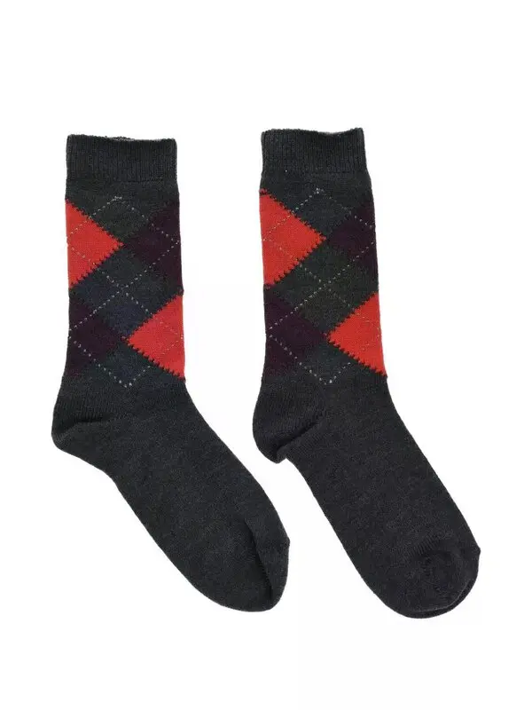 Maria La Rosa Argyle Wool Socks