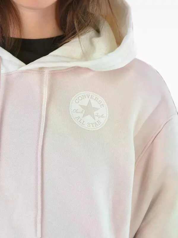 CONVERSE Logo-print Hoodie - Pink