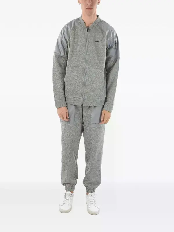 Nike Therma-fit Logo-print Sweatshirt - Grey