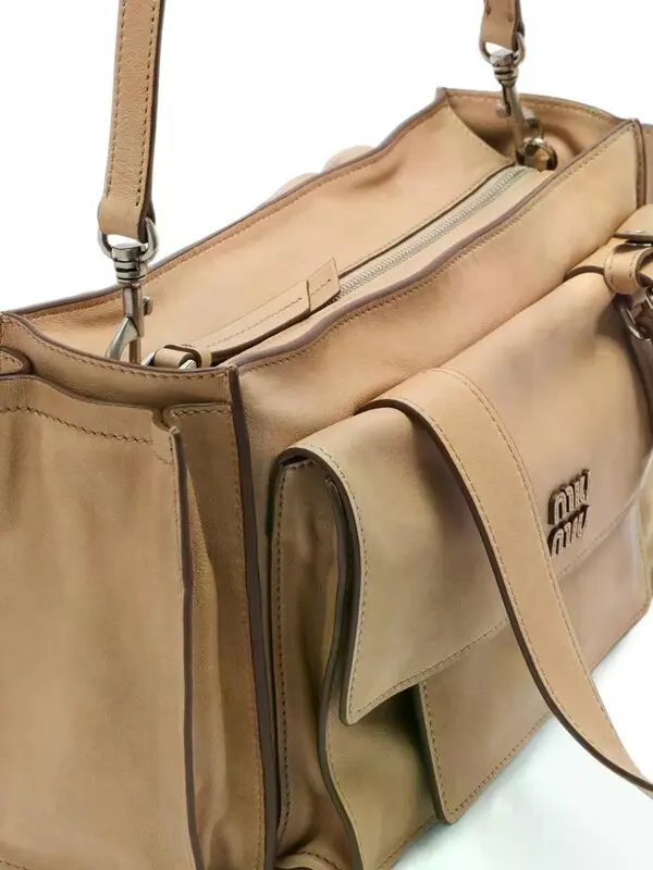 Miu Miu Flap-detail Tote Bag
