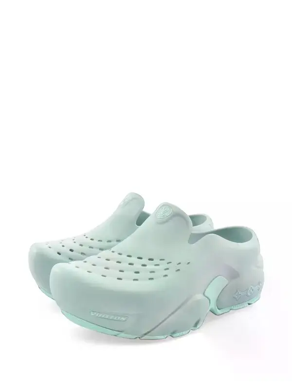 LOUIS VUITTON 2020s Shark Line Sandals - Green