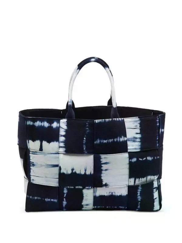 Bottega Veneta Arco Canvas Tote Bag - Blue