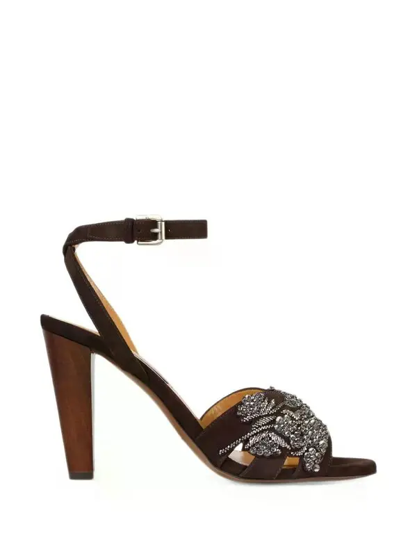 Ralph Lauren Ryne Heeled Sandals - Brown