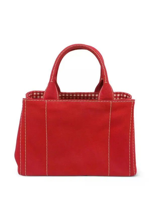 Prada Small Canapa Logo-print Tote Bag