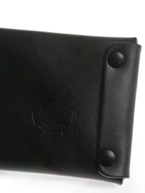 Il Bisonte Titano Logo-debossed Coin Pouch