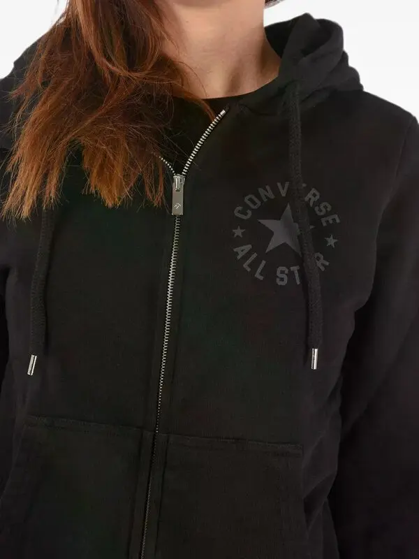 CONVERSE Logo-print Zip-up Hoodie