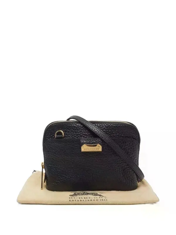 Burberry Small Harrogate Pebbled Leather Cross Body Bag