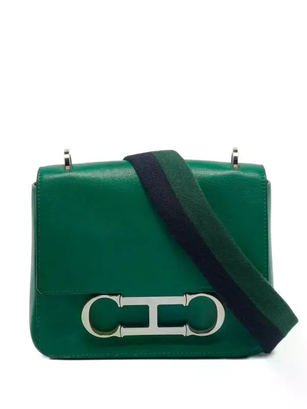 Carolina Herrera Medium Initials Insignia Shoulder Bag - Green