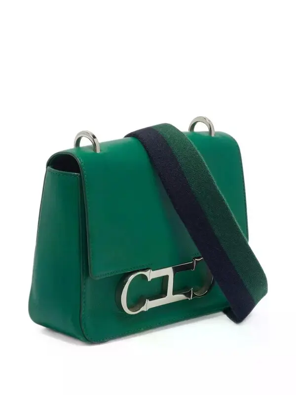 Carolina Herrera Medium Initials Insignia Shoulder Bag