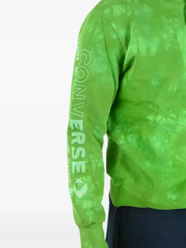 CONVERSE Tie-dye Logo-print Hoodie