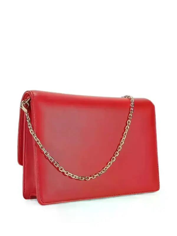 Moschino Logo-plaque Chain-link Clutch Bag