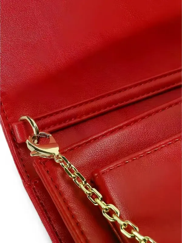 Moschino Logo-plaque Chain-link Clutch Bag