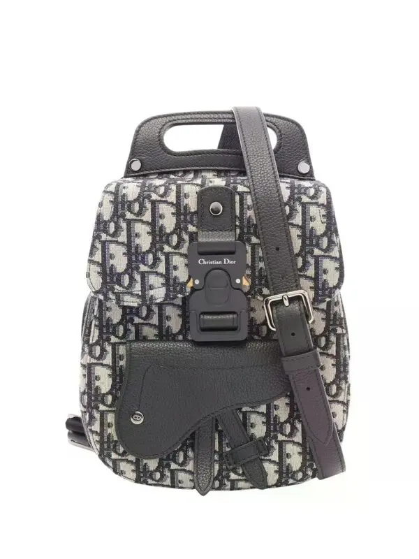 Dior 2000-2026 Mini Oblique Gallop Backpack - Blue