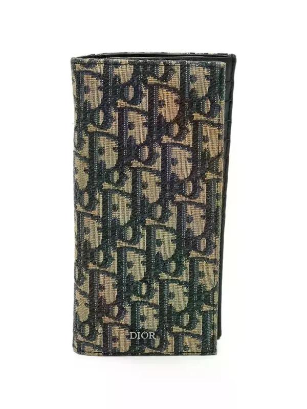 Dior Oblique Canvas Bifold Wallet - Blue