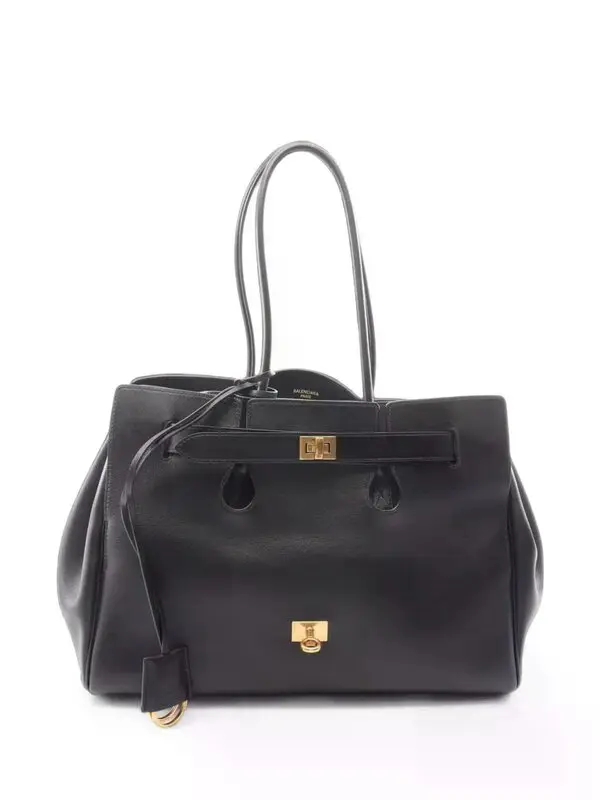 Balenciaga 2010s Medium Bel Air Carry All Tote Bag - Black