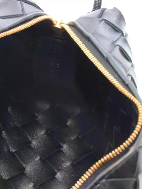 Bottega Veneta Mini Intrecciato Loop Crossbody Bag - Black