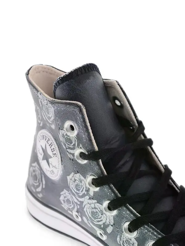 CONVERSE All Star Chuck Taylor Floral Patterned Leather High Top Sneakers With Platform