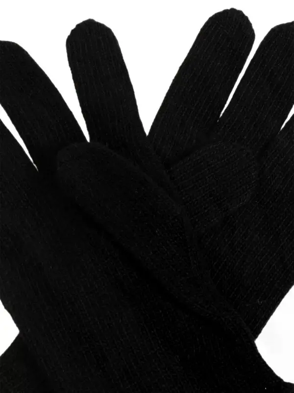 Moschino Logo-patch Knitted Gloves