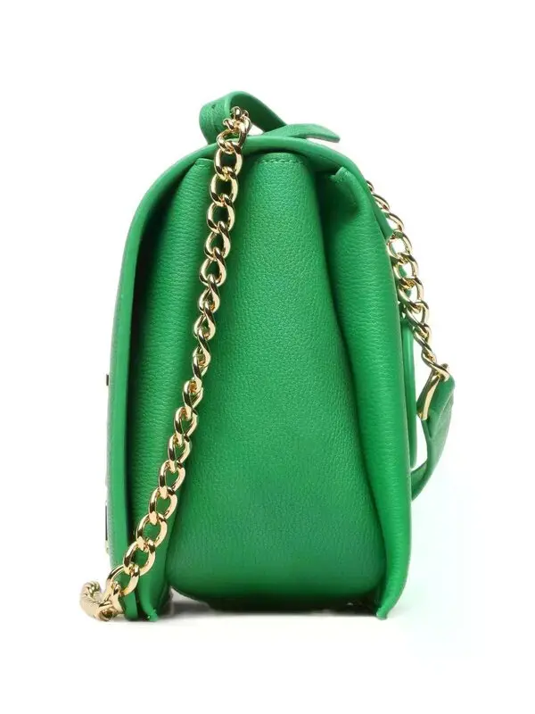 Moschino Logo-plaque Pebbled-effect Clutch Bag