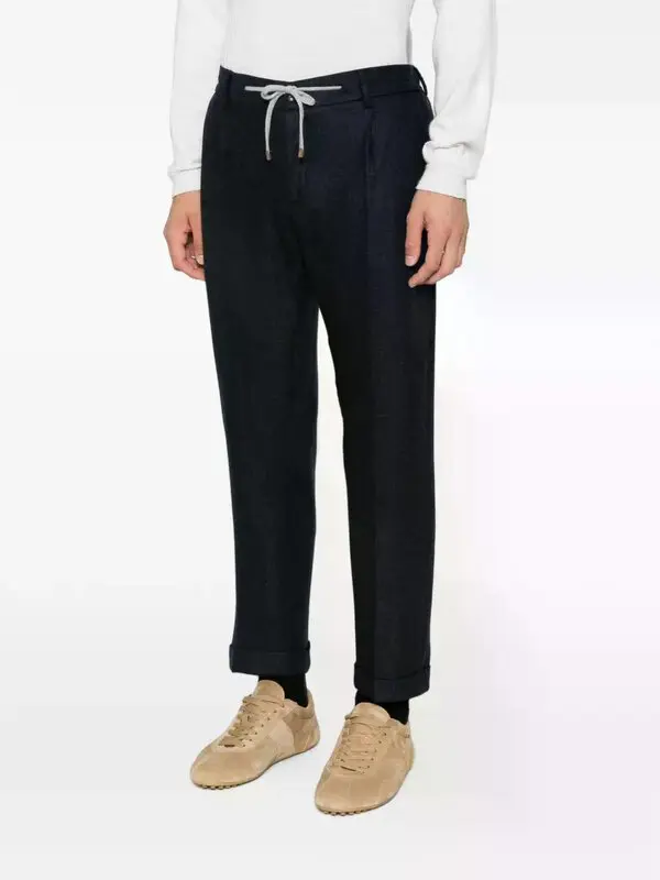 ARTE ANTWERP Roma Drawstring Wool Trousers