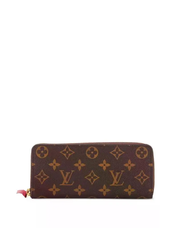 LOUIS VUITTON Clemence Wallet Monogram Canvas Small Wallets