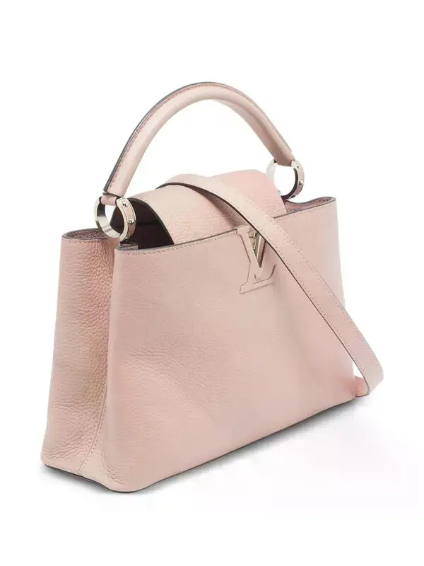 LOUIS VUITTON 2015 Pm Capucines Leather Two-way Handbag