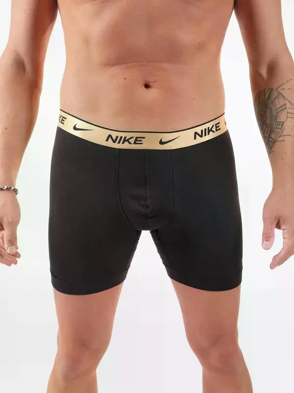 Nike Logo-waistband Pack Of Three Boxers