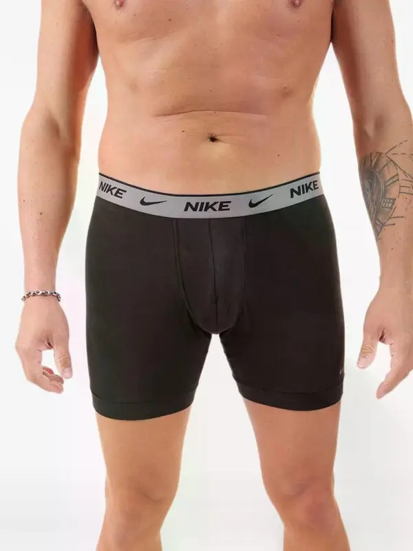 Nike Logo-waistband Pack Of Three Boxers