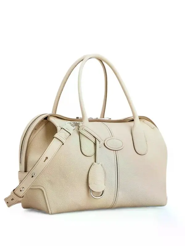 TOD'S Di Bag Leather Tote Bag - Neutrals