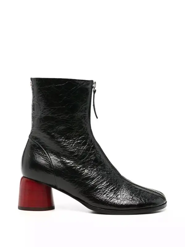 HALMANERA Leather Ankle Boots