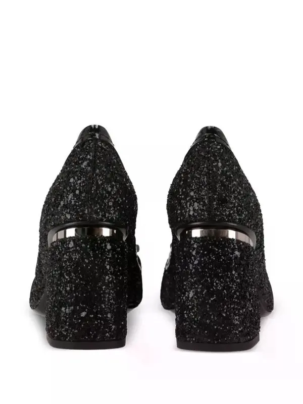TOD'S Glitter Pumps With Fringe Detail