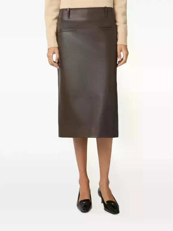 TOD'S Leather Pencil Skirt