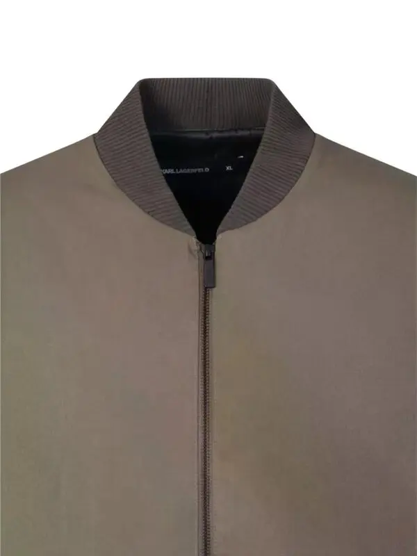 Karl Lagerfeld Zip-up Bomber Jacket - Brown