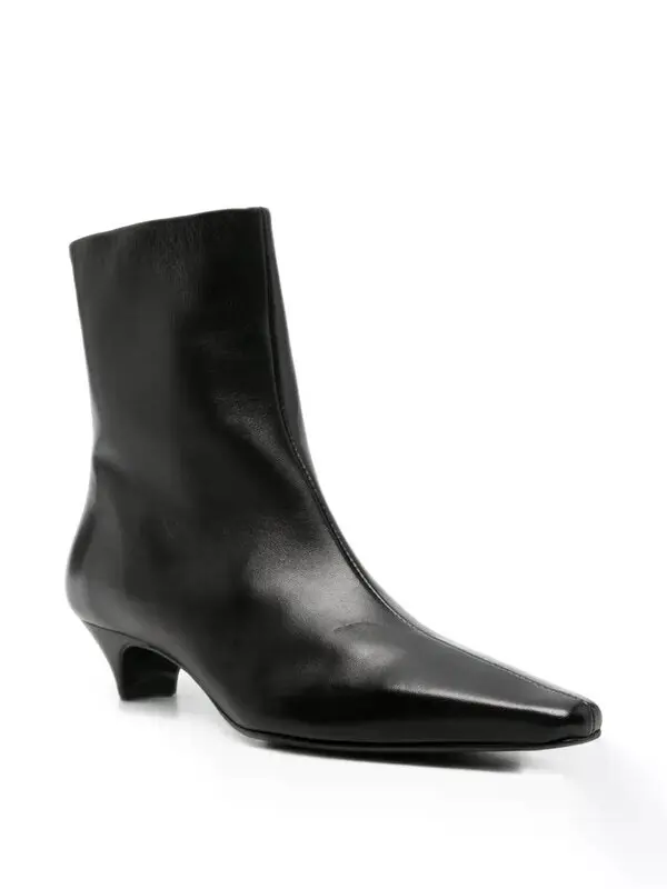 HALMANERA Leather Ankle Boots
