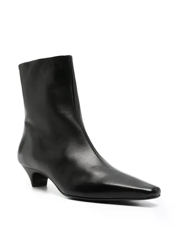 HALMANERA Leather Ankle Boots