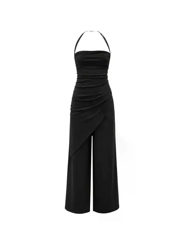 Karl Lagerfeld Draped Jumpsuit - Black